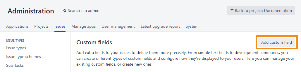 Adding a Checklist custom field