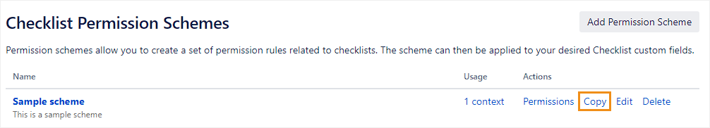 Working with permission schemes