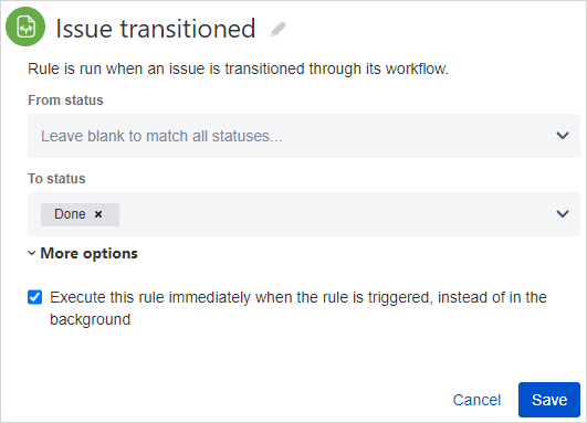 Complete a checklist when the issue is done