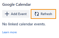 Refreshing events (Google Calendar)